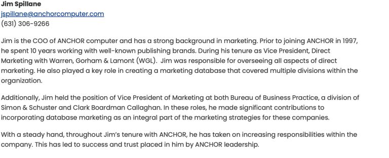 Our Team - Anchor Computer